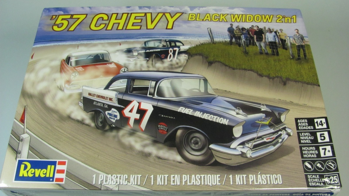 '57 Chevy Black Widow 2 'n 1 (1:25) Plastic Model Kit MONOGRAM 4441 ...