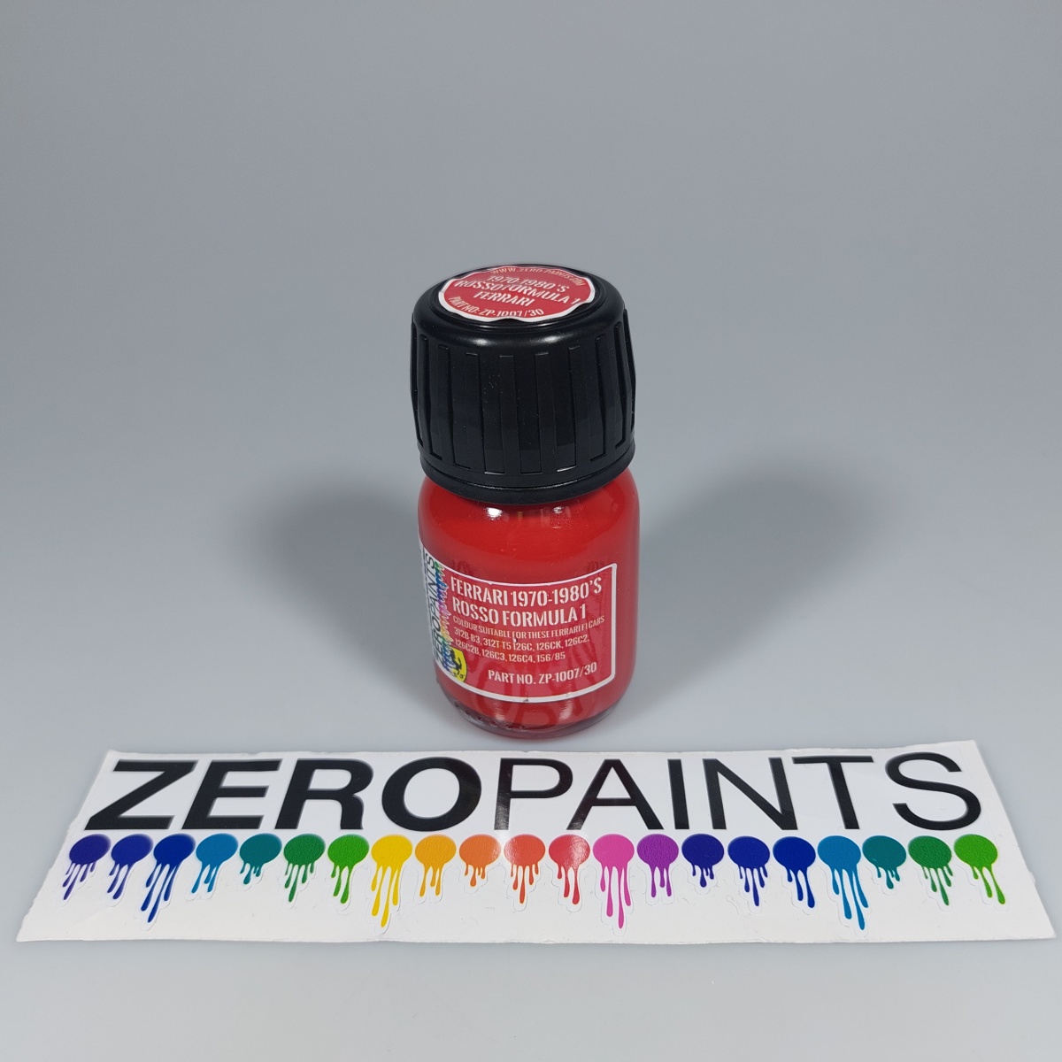 Ferrari Rosso Formula 1 1970's -1980's 30ml - Zero Paints | Car-model ...