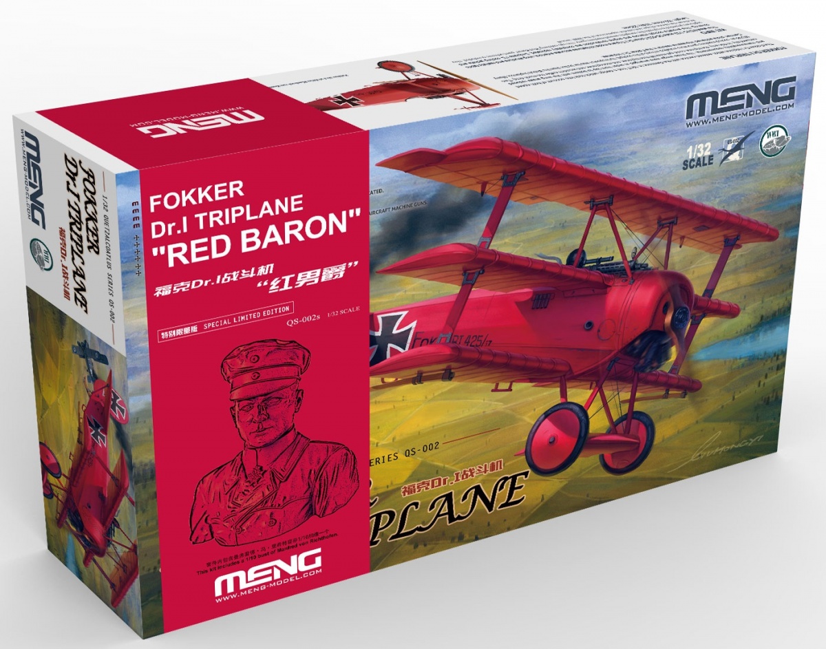 Fokker Dr.I Triplane "Red Baron" 1:32 - Meng | Car-model-kit.cz