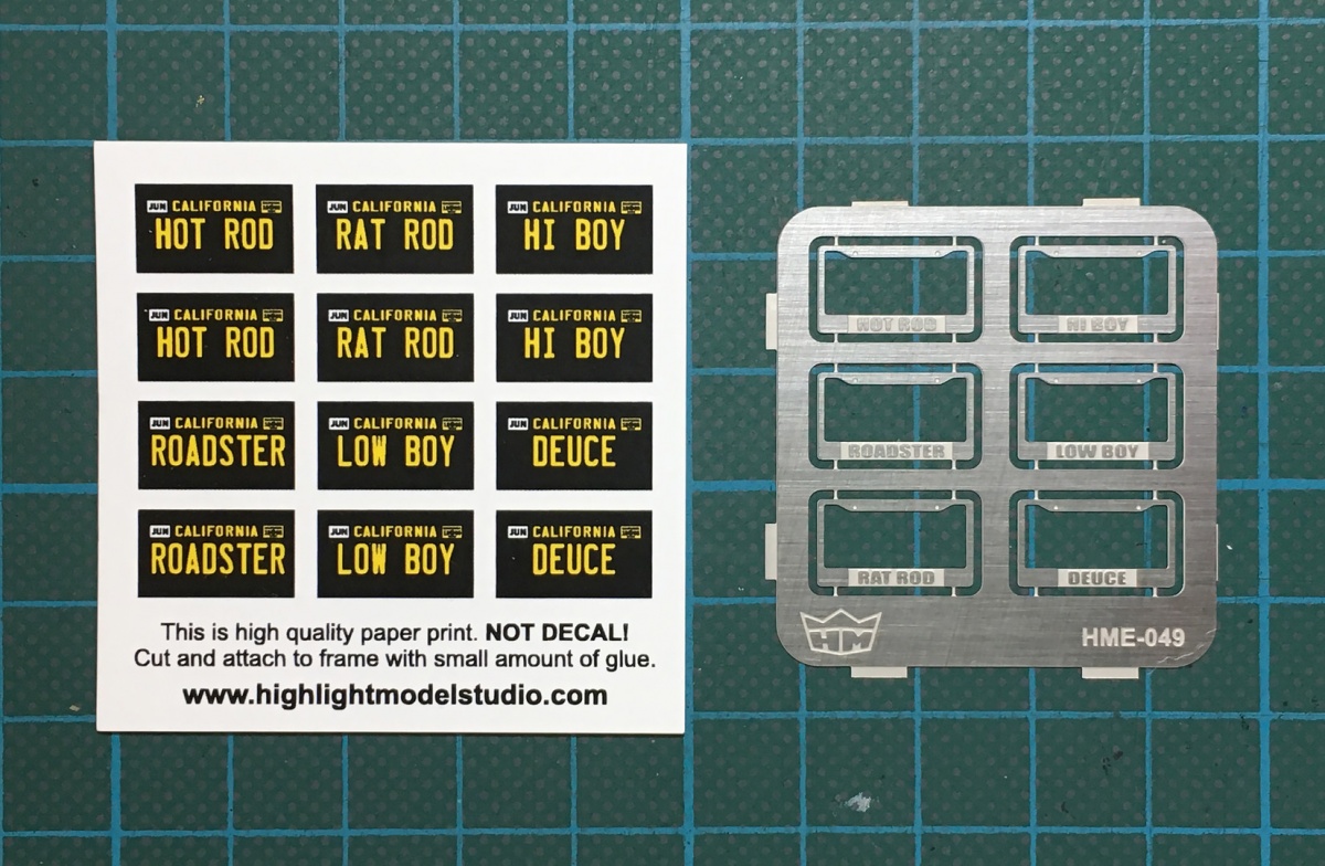 License plate frames + license plates - Highlight Model Studio | Car ...
