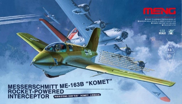 Messerschmitt Me-163B "Komet" 1/32 - Meng | Car-model-kit.cz