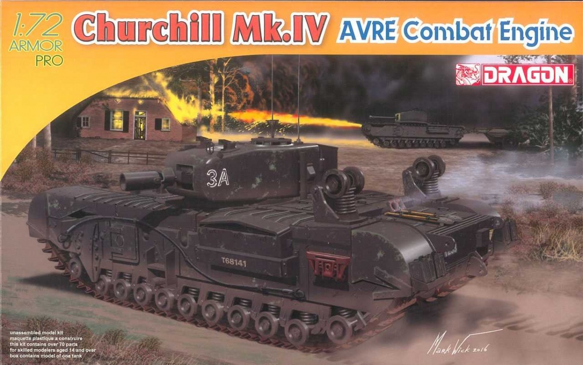Model Kit tank 7521 - Churchill Mk.IV AVRE Combat Engine (1:72) | Car ...