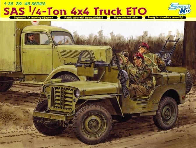 SAS 1/4-TON 4X4 TRUCK ETO (1:35) - Dragon | Car-model-kit.cz