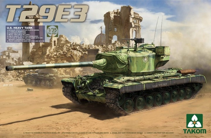 T29E3 U.S. Heavy Tank 1/35 - Takom | Car-model-kit.cz