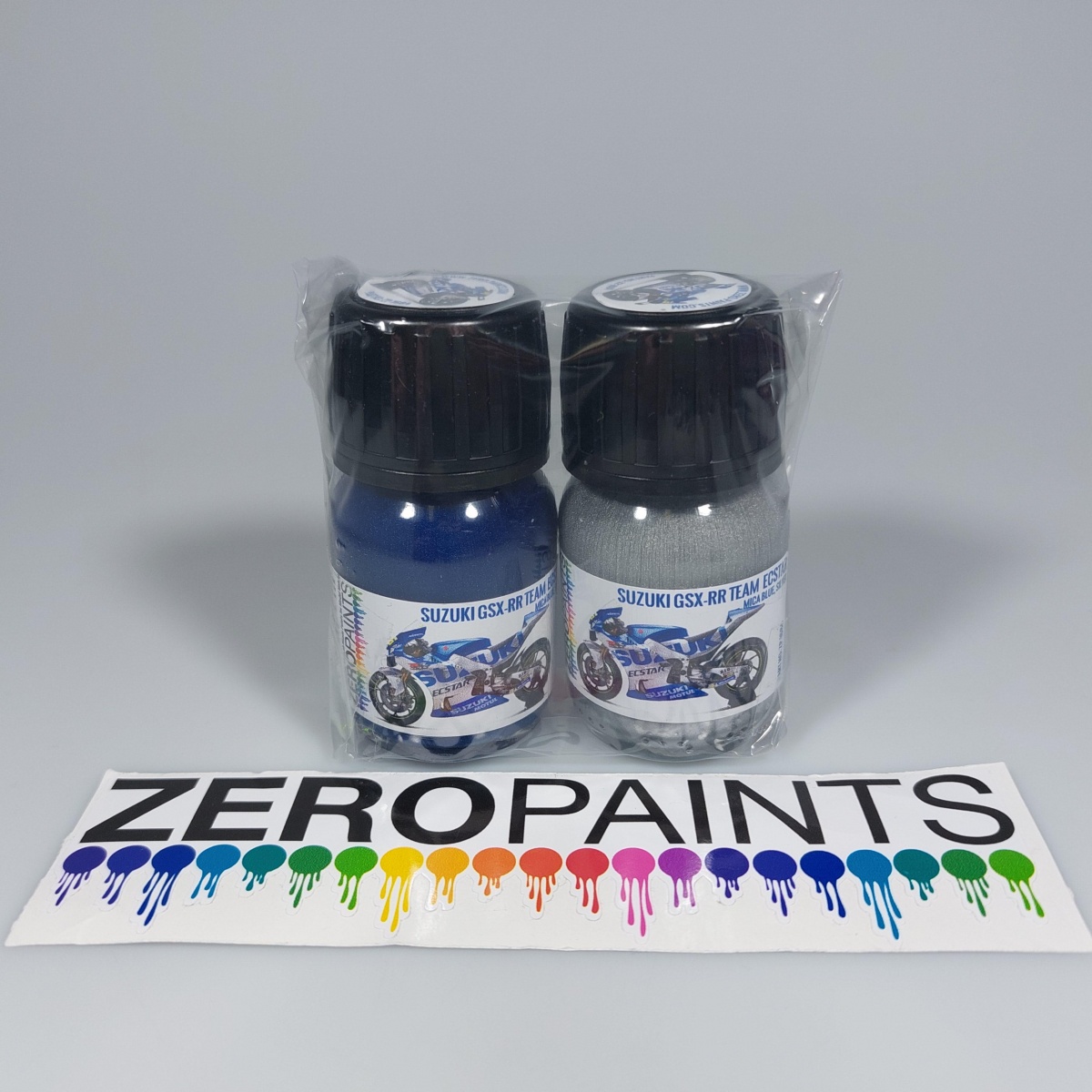 Team Suzuki ECSTAR GSX-RR Blue/Sliver Paint Set 2x30ml - Zero Paints ...